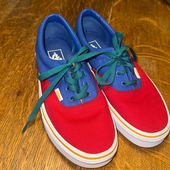 Vans | Shoes | Nwot Vans Era Primary Block Multicolor Lapis Blue ...